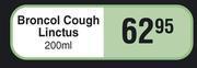 Broncol cough linctus-200ml offer at Dis-Chem