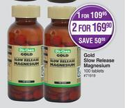 Dis-chem gold slow release magnesium 100 tablets-for 1 offer at Dis-Chem