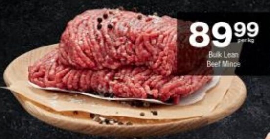 Bulk Lean Beef Mince Offer At Checkers