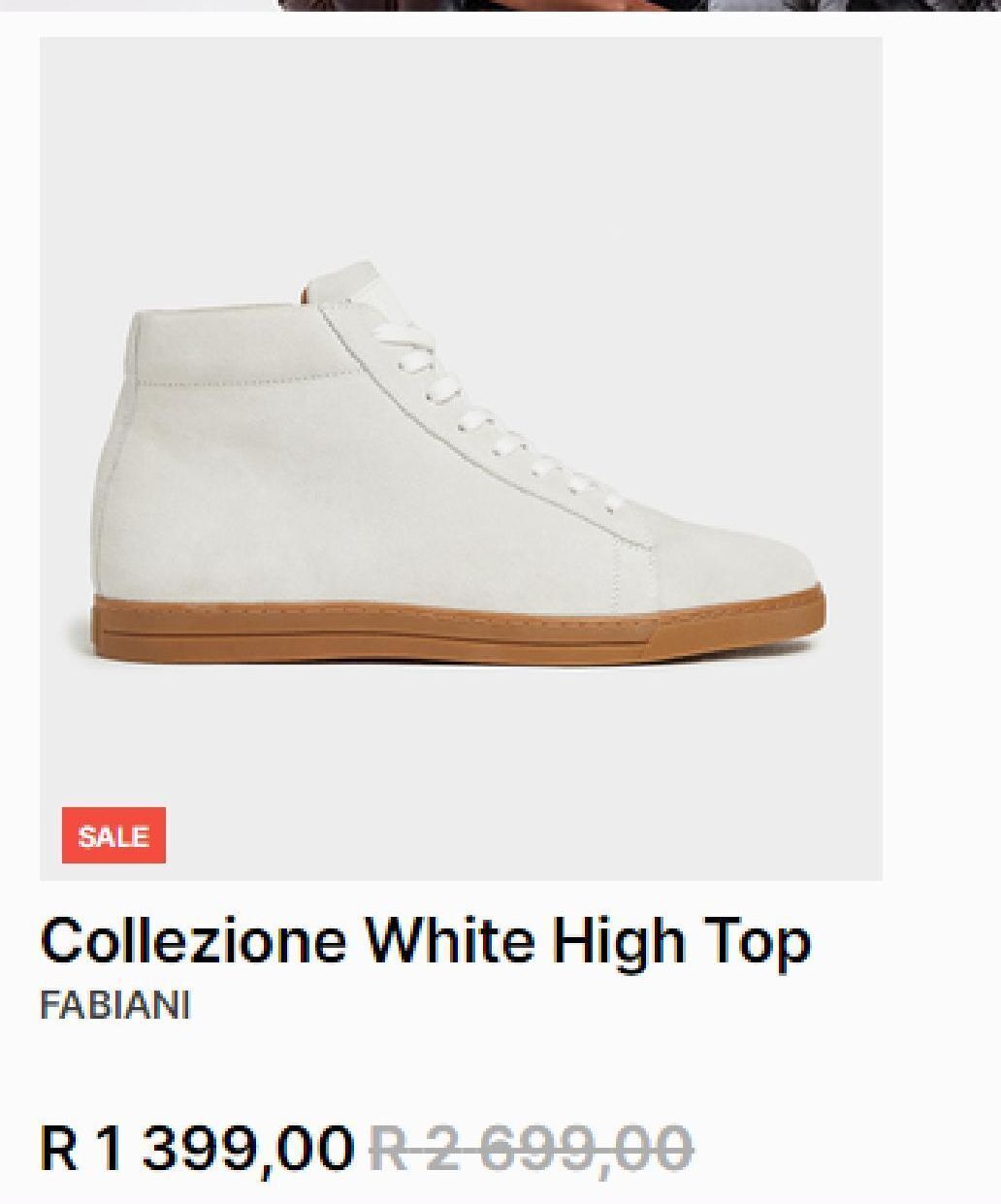 Collezione white high top offer at Fabiani