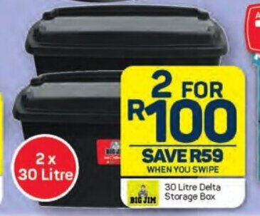 30 Litre Delta Storage Box offer at Pick n Pay