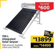 150l integrated solar geyser offer at Builders Warehouse