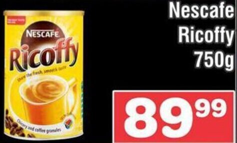 Nescafe Ricoffy 750g offer at Advance Cash n Carry