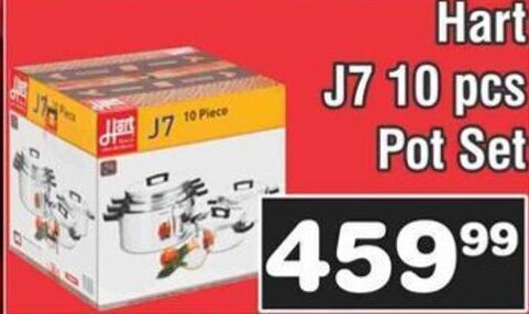 Hart J7 10 pcs Pot Set offer at Advance Cash n Carry