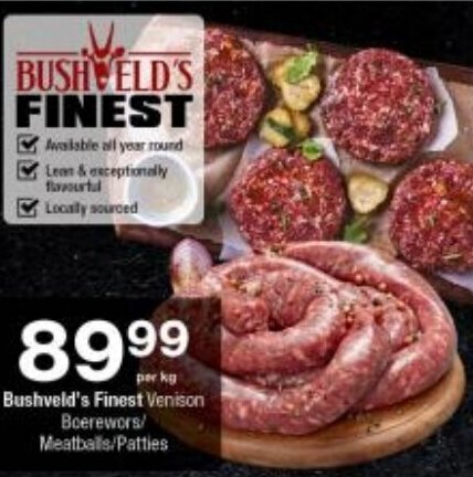 Venison specials Checkers – Apr 2025