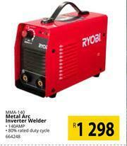 Ryobi Metal Arc Inverter Welder MMA-140 offer at Builders Warehouse