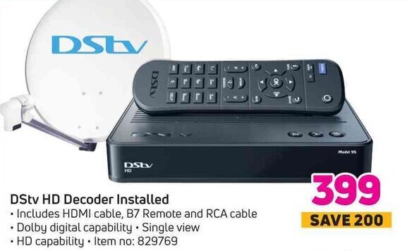 DStv HD Decoder Installed offer at Game