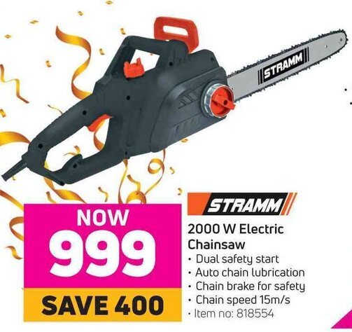 STRAMM 2000 W Electric Chainsaw offer at Game
