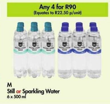 M Still or Sparkling Water offer at Makro