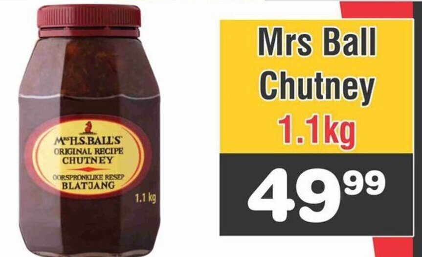 Mrs Ball Chutney 1.1kg offer at Advance Cash n Carry