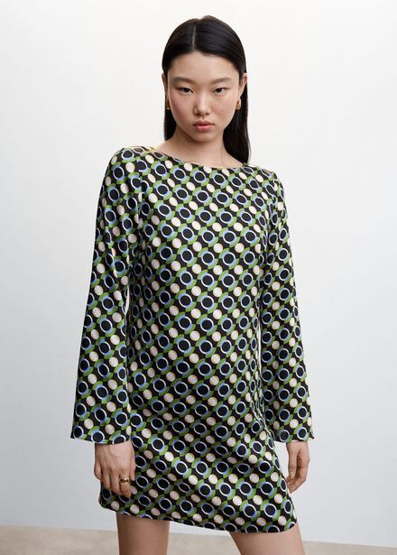 Printed short dress offer at Mango