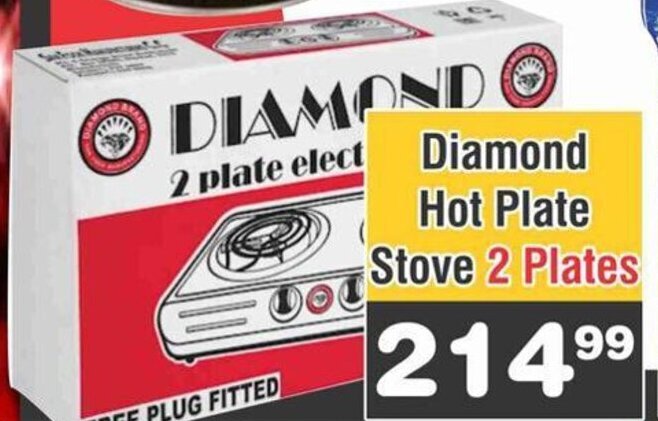 Diamond Hot Plate Stove 2 Plates offer at Advance Cash n Carry
