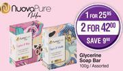Nuova pure glycerine soap bar assorted-100g each offer at Dis-Chem
