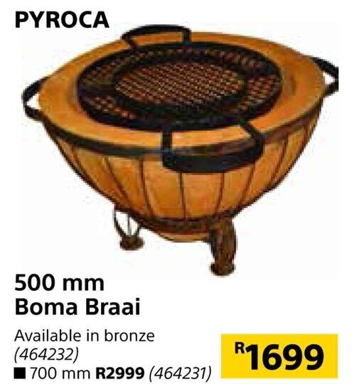 500 mm Boma Braai offer at Builders Warehouse