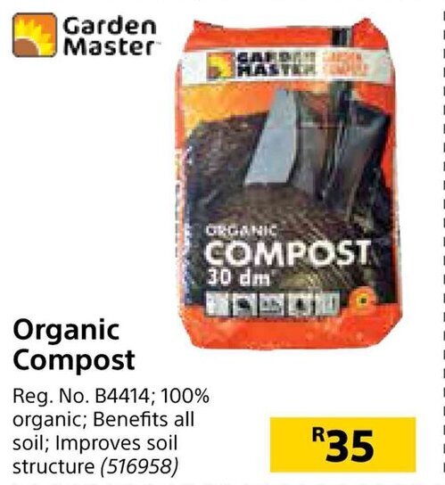 Garden Master Organic Compost offer at Builders Warehouse