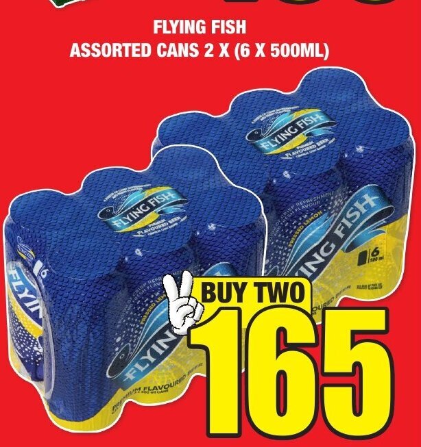 FLYING FISH ASSORTED CANS 2 X (6 X 500ML) offer at Boxer Liquors