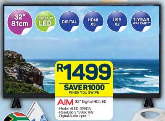 AIM 32" Digital HD LED offer at Pick n Pay