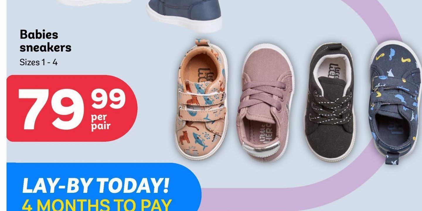 Babies sneakers offer at PEP