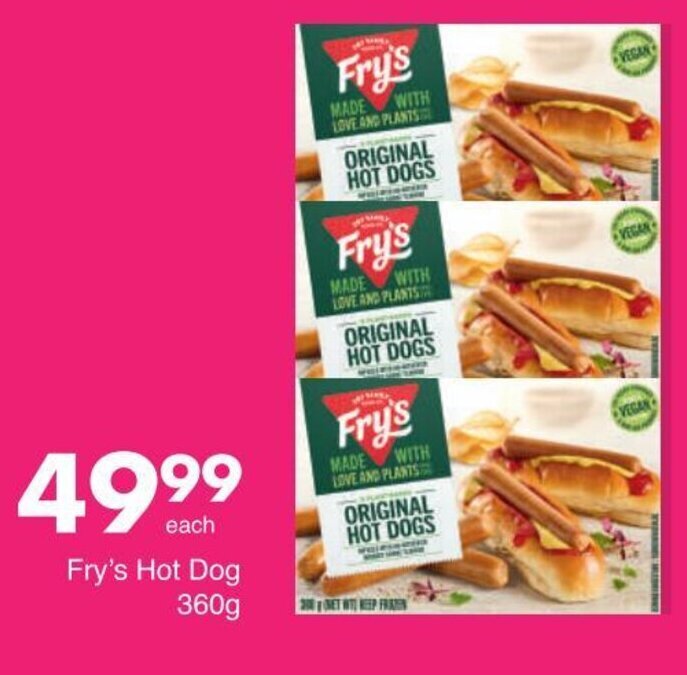Fry's Hot Dog 360g offer at Save