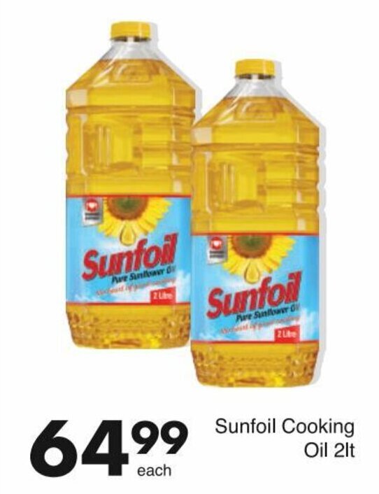 Sunfoil Cooking Oil 2lt offer at Save