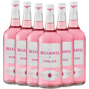Belgravia pink gin bottle 6 x 750ml offer at Shoprite Liquor