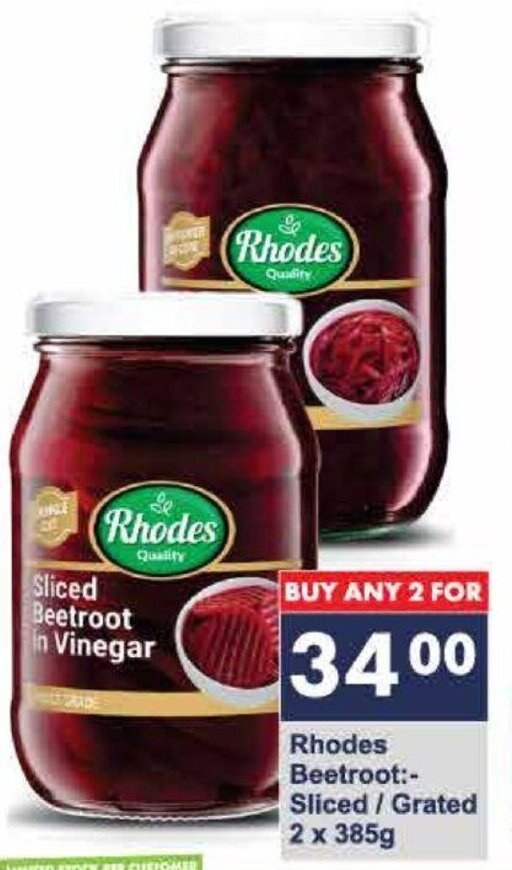 Beetroot specials at President Hyper – Aug 2025