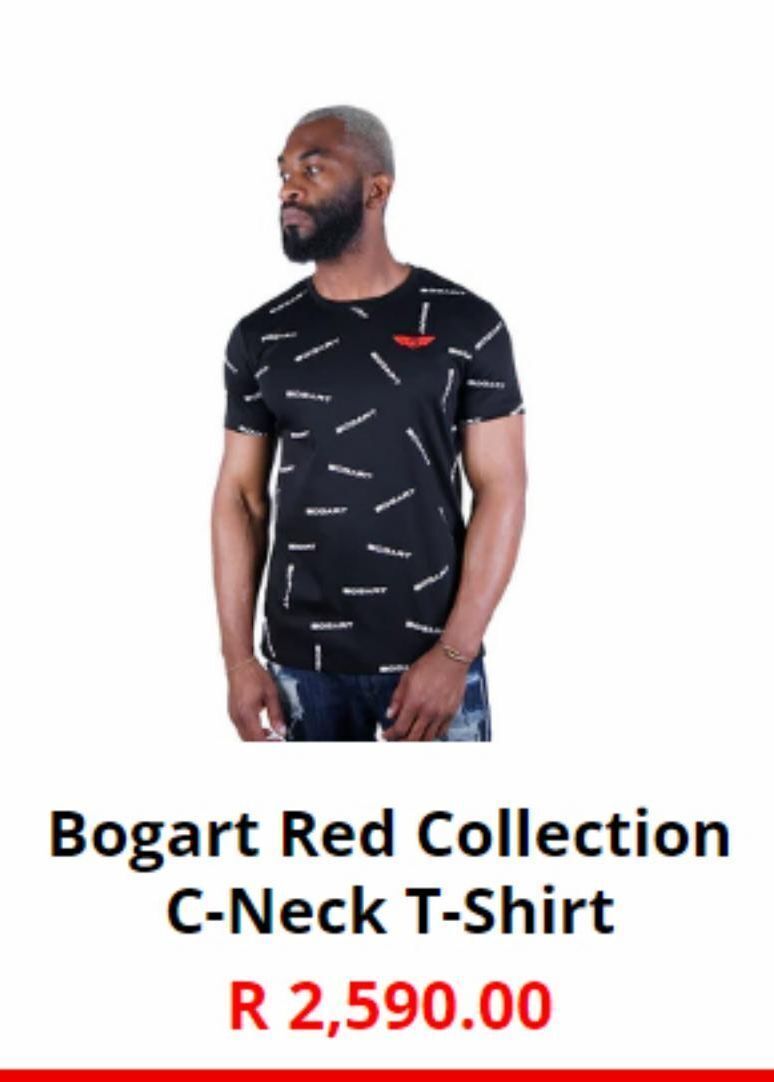 Bogart red collection c-neck t-shirt offer at Bogart MAN