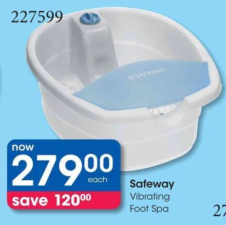 Safeway Vibrating Foot Spa offer at Clicks