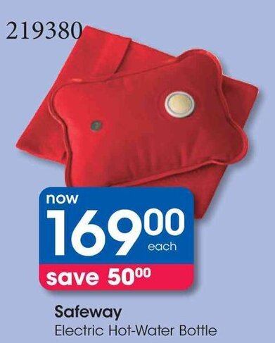 Safeway Electric Hot-Water Bottle offer at Clicks