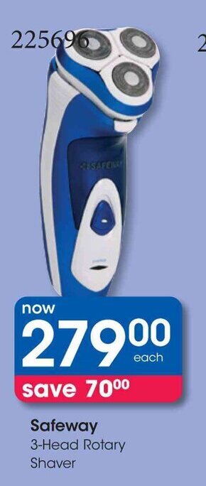 Safeway 3-Head Rotary Shaver offer at Clicks