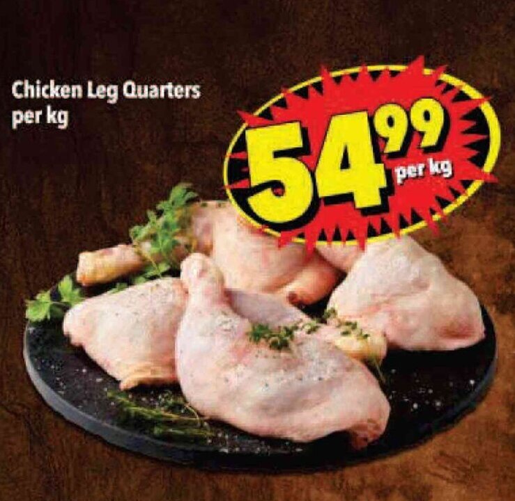 Chicken Leg Quarters per kg offer at Shoprite