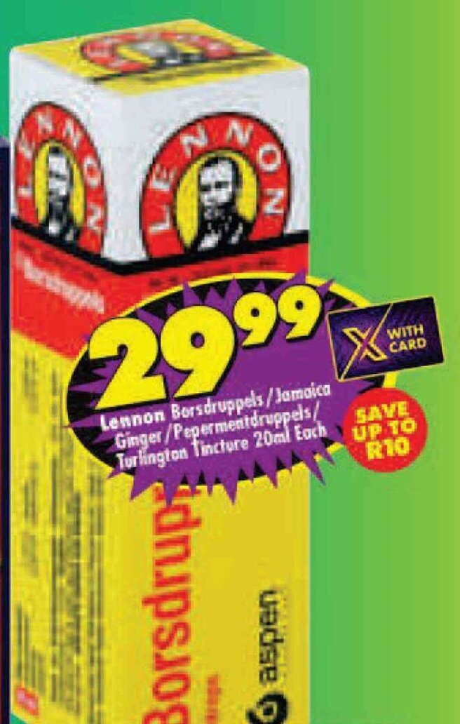 Lennon Borsdruppels/Jamaica Ginger/Pepermentdruppels/ Turlington ...