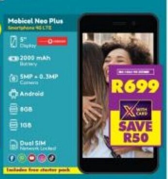 Mobicel Neo Plus offer at Shoprite