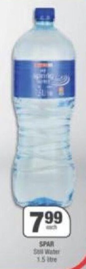 Spar Still Water 1.5 Litre offer at Spar