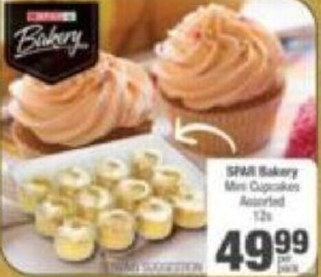 Spar Bakery Mini Cupcakes Assorted offer at Spar