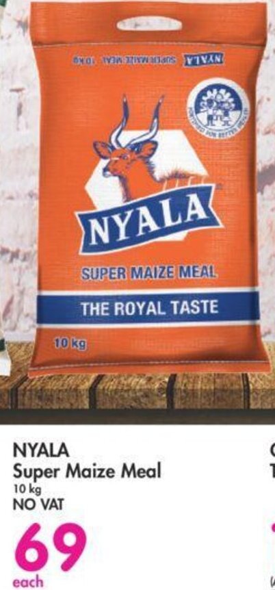 Nyala Super Maize Meal 10Kg offer at Makro