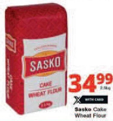 Sasko Cake Wheat Flour offer at Checkers