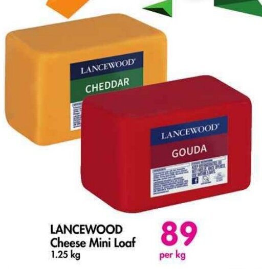 LANCEWOOD Cheese Mini Loaf 1.25 kg offer at Makro