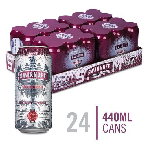 Smirnoff storm berry twist can 440ml x 24 offer at Pick n Pay Liquor