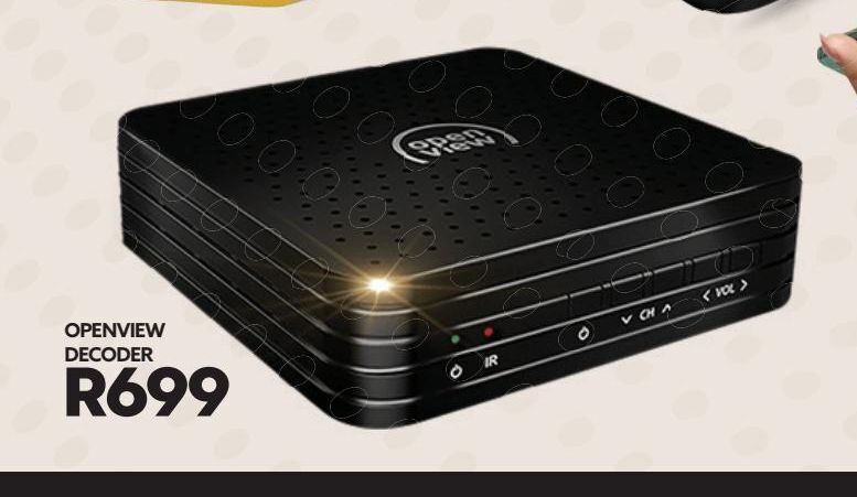 Openview decoder offer at Ackermans