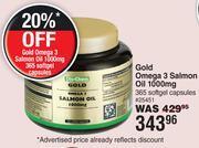 Dis-chem gold omega 3 salmon oil 1000mg 365 softgel capsules offer at ...