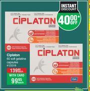 Ciplaton 60 soft gelatine capsules-each offer at Dis-Chem