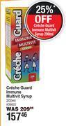 Creche guard immune multivit syrup-200ml offer at Dis-Chem