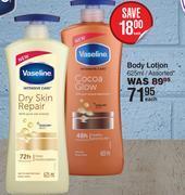Vaseline body lotion assorted-625ml each offer at Dis-Chem