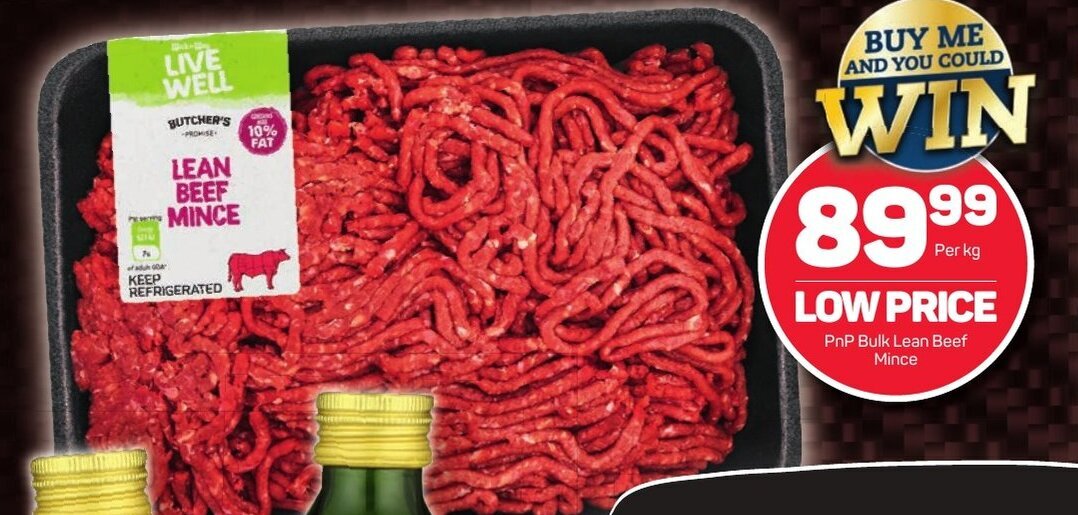 Pnp Bulk Lean Beef Mince Offer At Pick N Pay