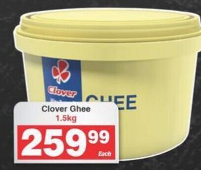 Clover Ghee 1.5kg offer at Frontline