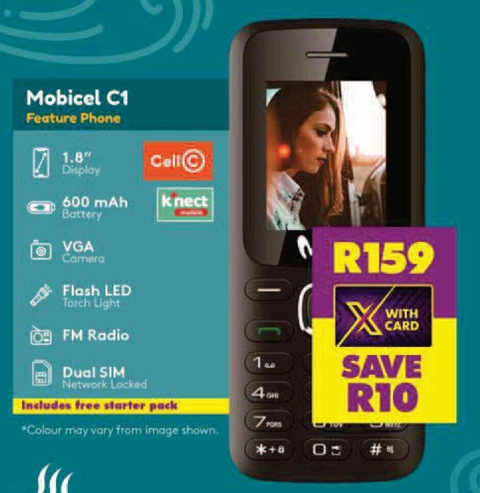 Mobicel C1 Feature Phone offer at Shoprite