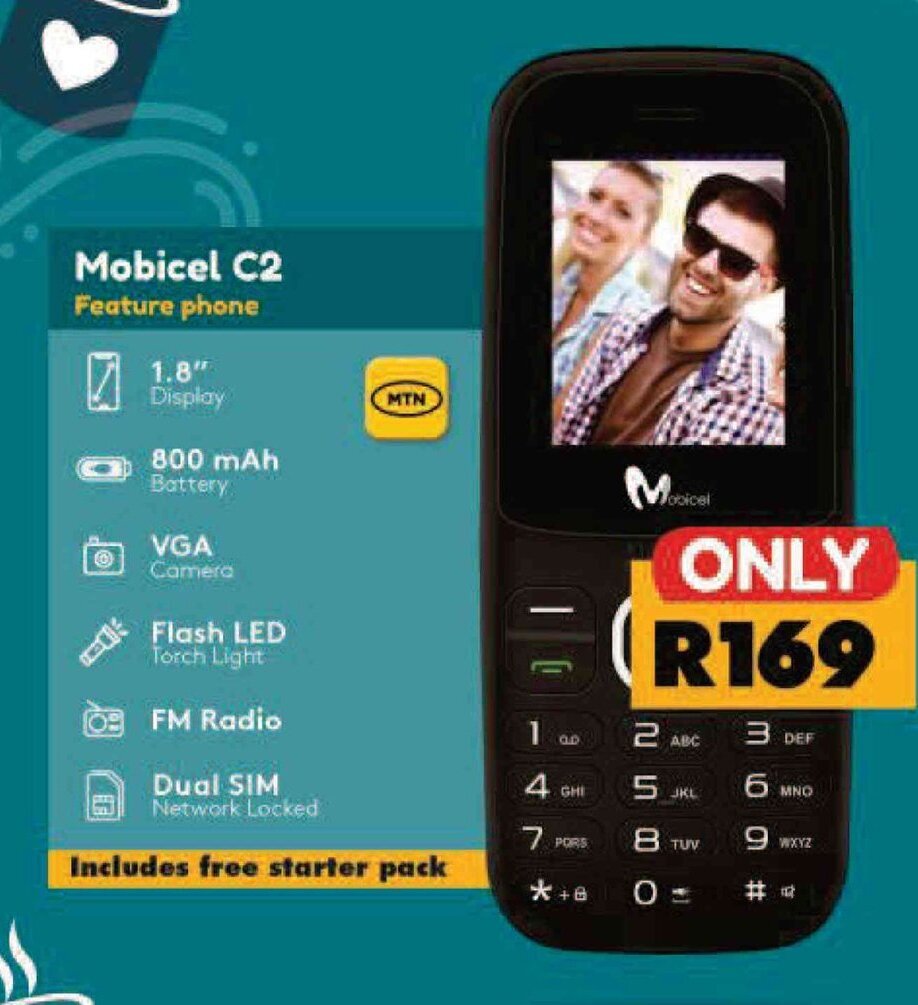 Mobicel C2 Feature phone offer at Shoprite