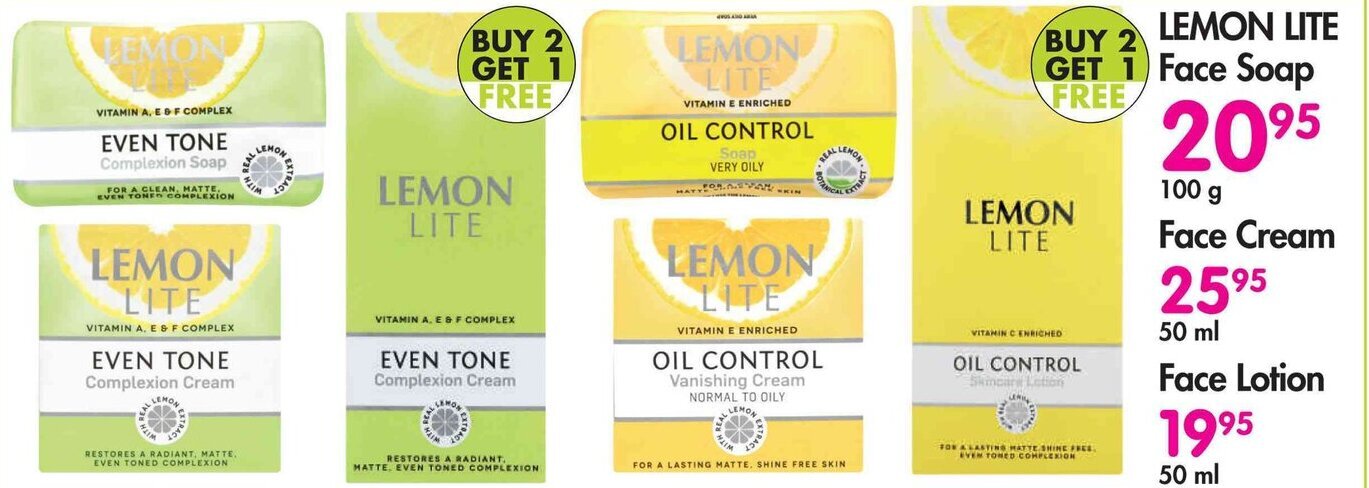 LEMON LITE Face Soap offer at Makro