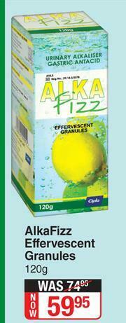 AlkaFizz Effervescent Granules-120g offer at Dis-Chem